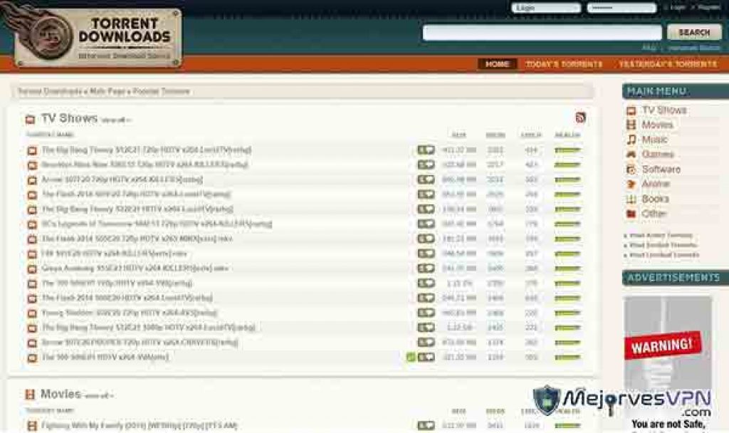Las 10 mejores páginas para descargar torrent en 2025 | MejoresVPN.com